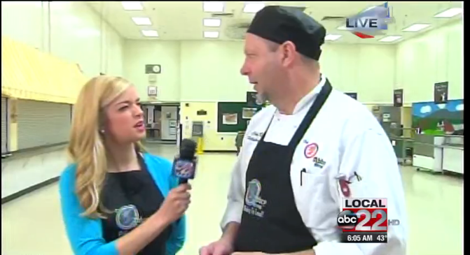 Check out our TV star Chef Bob at Barre Town School! - The Abbey Group